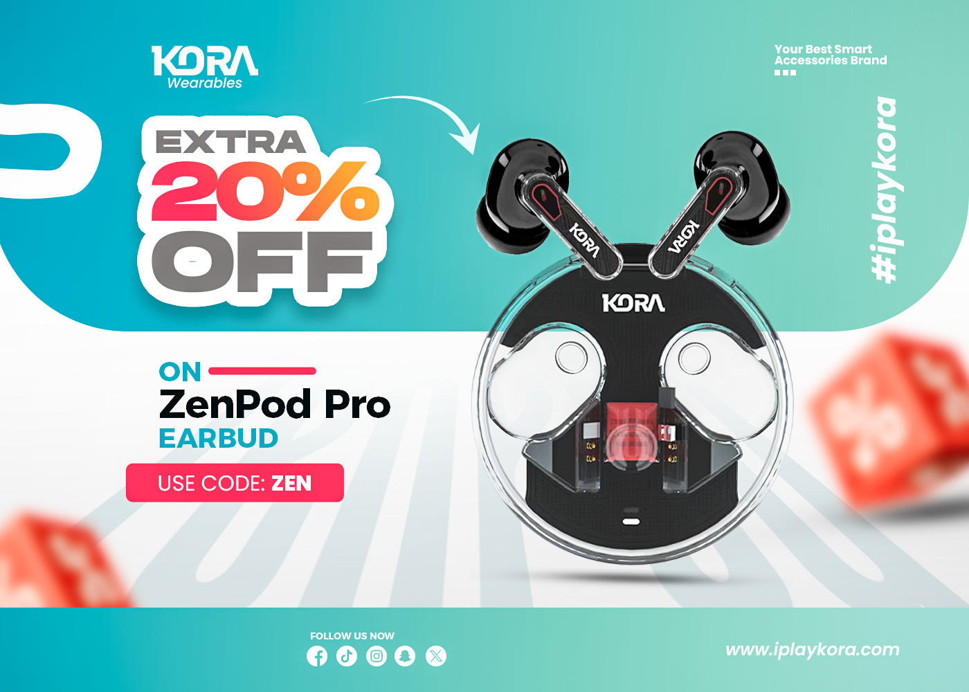 KORA ZenPod Pro — Now with an Exclusive 20% Discount on the Best Wireless Earbuds.